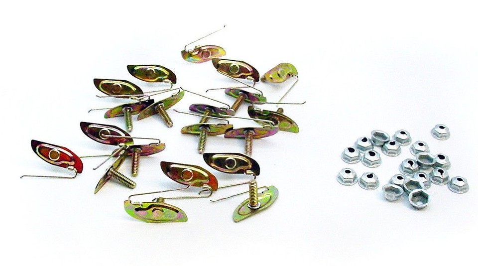 20x Chevrolet 1-3/8" x 1/2" Body Side Molding Trim Clips Retainers ...