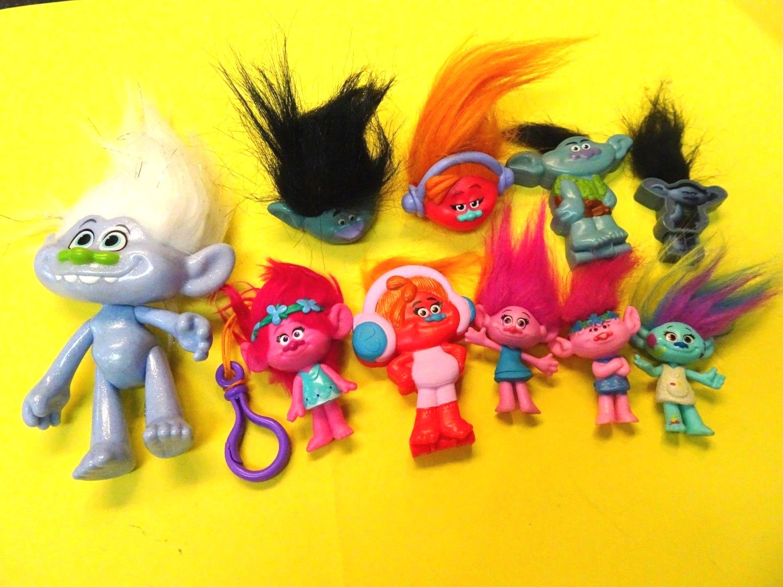 Adorable Used Trolls Movie Figures,Pencil Toppers & Toys 10pcs 2015 | eBay