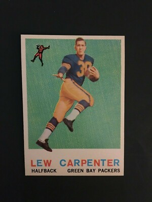 1959 TOPPS FOOTBALL SUPER HIGH GRADE SET BREAK #95 LEW CARPENTER MINT ...