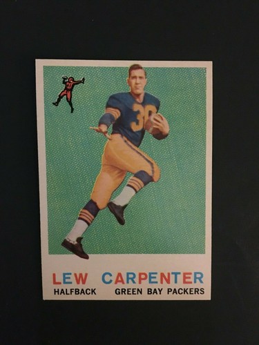 1959 TOPPS FOOTBALL SUPER HIGH GRADE SET BREAK #95 LEW CARPENTER MINT ...