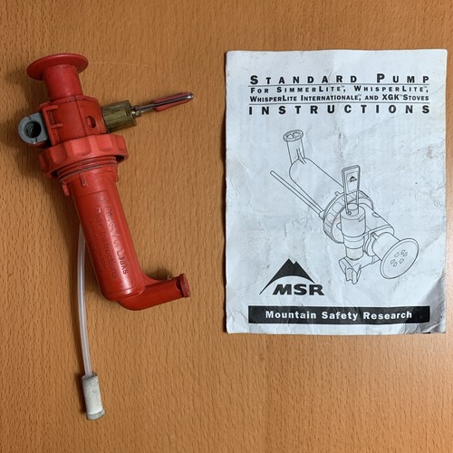 MSR Fuel Pump, Instructions for MSR and compatible Backpacking Stoves ...