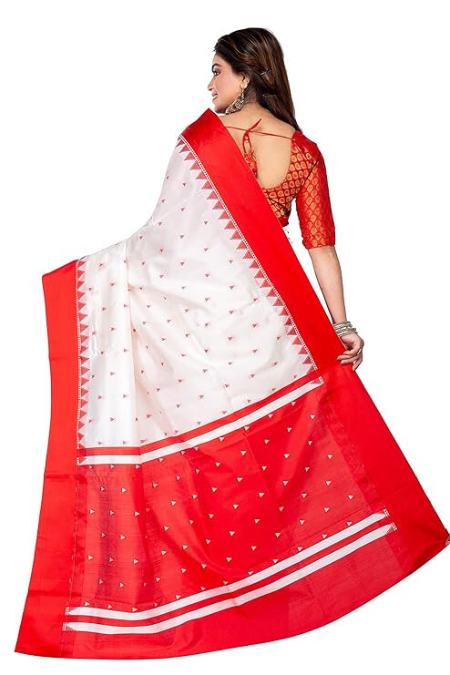 Women Handloom Pure Kanjivaram Silk Soft Garod Saree | eBay UK