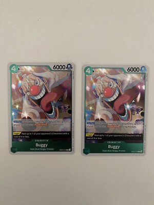 2x Buggy EB02-018 Rare NM EB02 Anime 25th Collection English One Piece ...