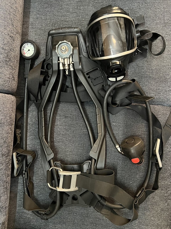 DRAGER PASSLITE TYPE 2 SCBA SET SELF CONTEINED BREATHING APPRATUES 300 ...