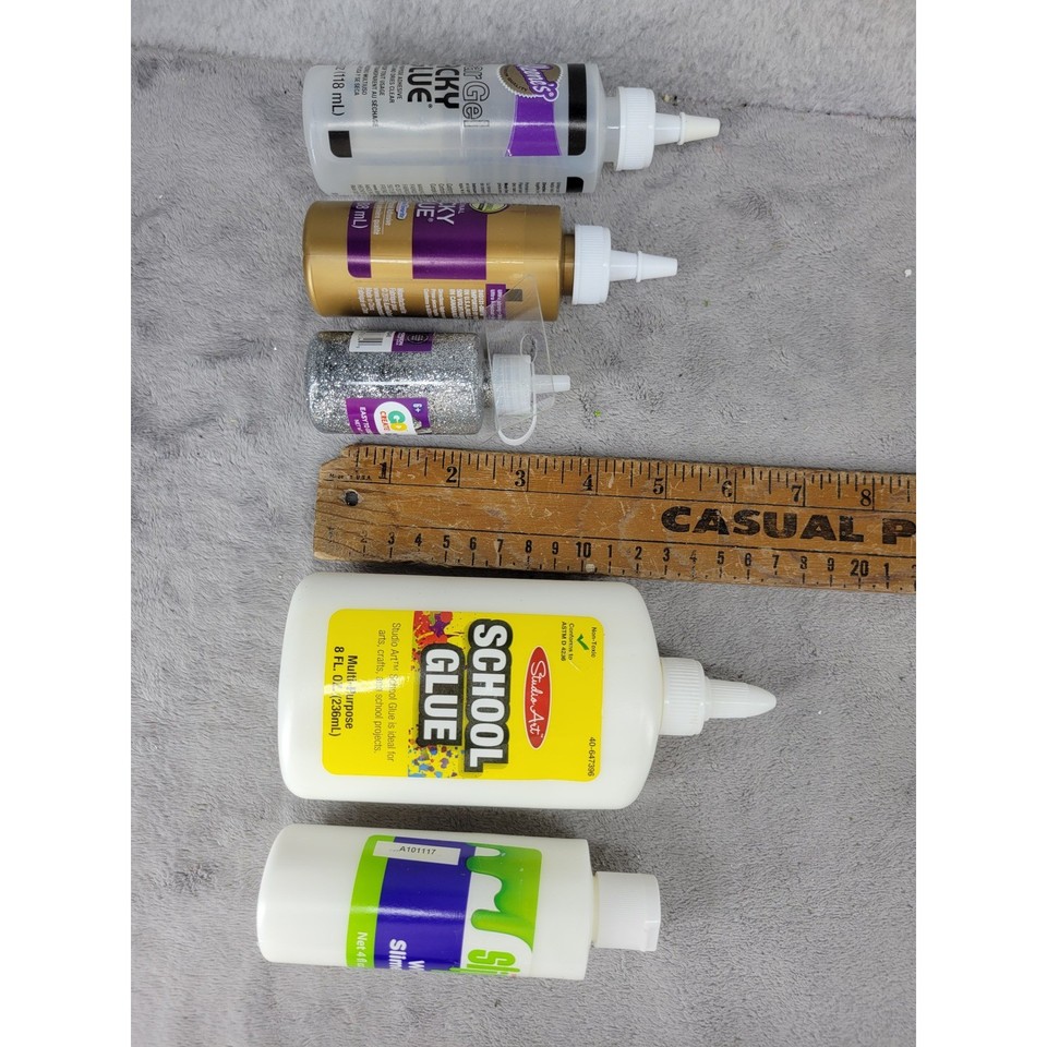 Lot of 12 Glues Tacky Glue Glitter Glue School Glue Slime Glue Craft ...