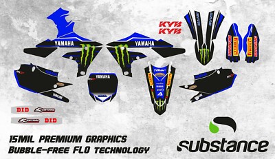 Graphics kit YAMAHA YZ250F YZ450F 2018 2019 2020 2021 2022 2023 DECALS ...