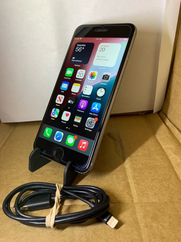 Apple iPhone 6s Plus Space Gray Dual Core AT&T 64 GB 5.5 in Smartphone ...