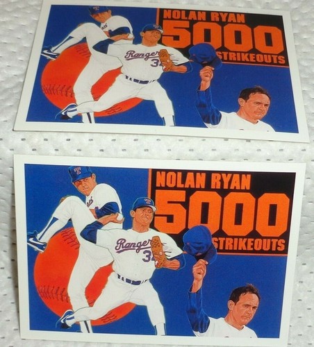NOLAN RYAN--1990 UPPER DECK--5,000 STRIKEOUTS--#34--(( TWO CARDS )) | eBay