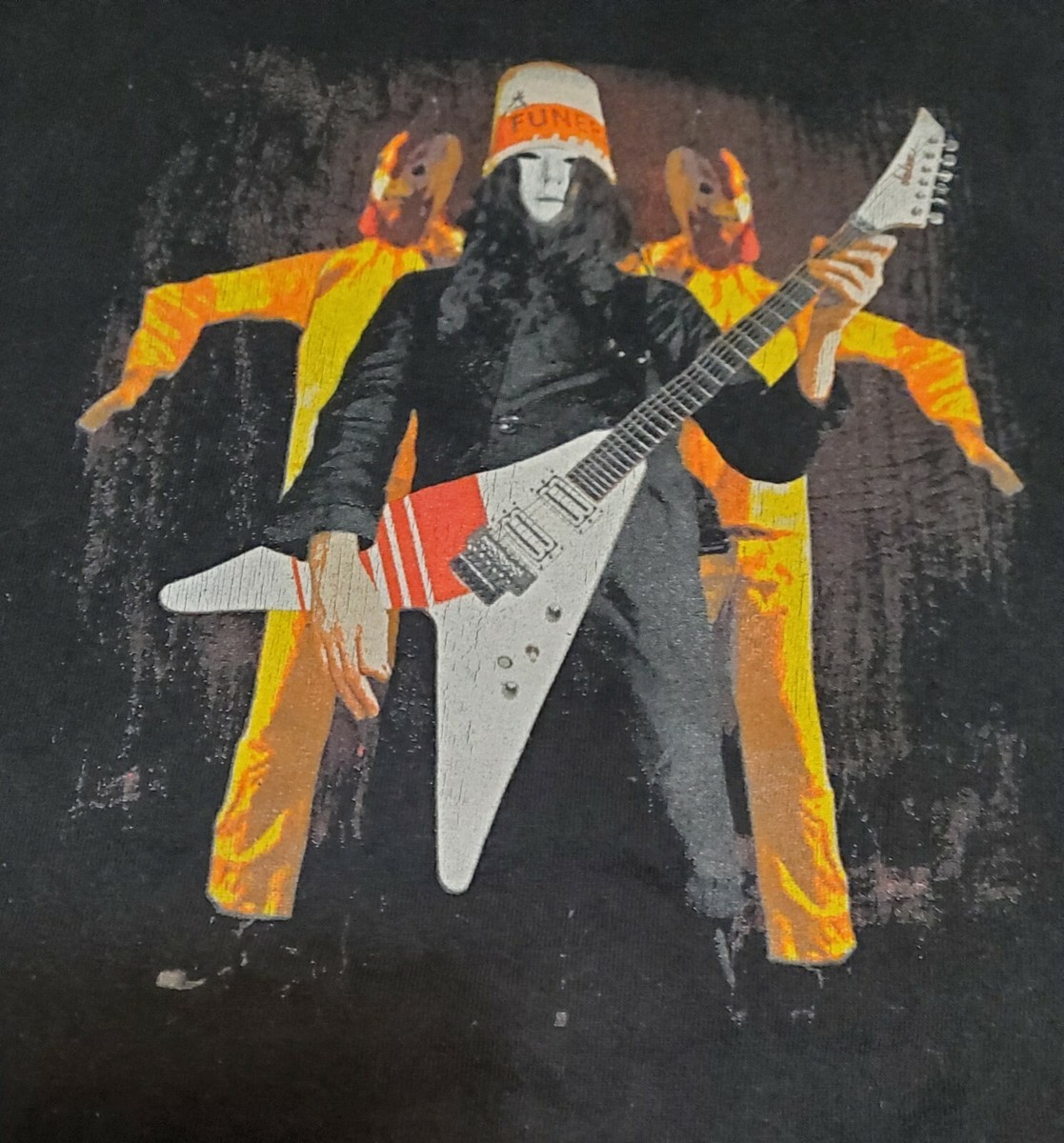 VTG 2000s BUCKETHEAD t shirt Hanes M RARE! guitar hero shred VTG 2000s BUCKETHEAD t shirt Hanes M RARE! guitar hero shred