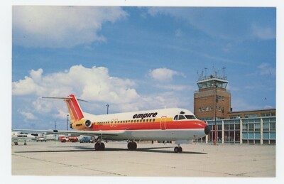 NY Oneida County Airport Utica Rome Empire Airlines Airplane Postcard ...