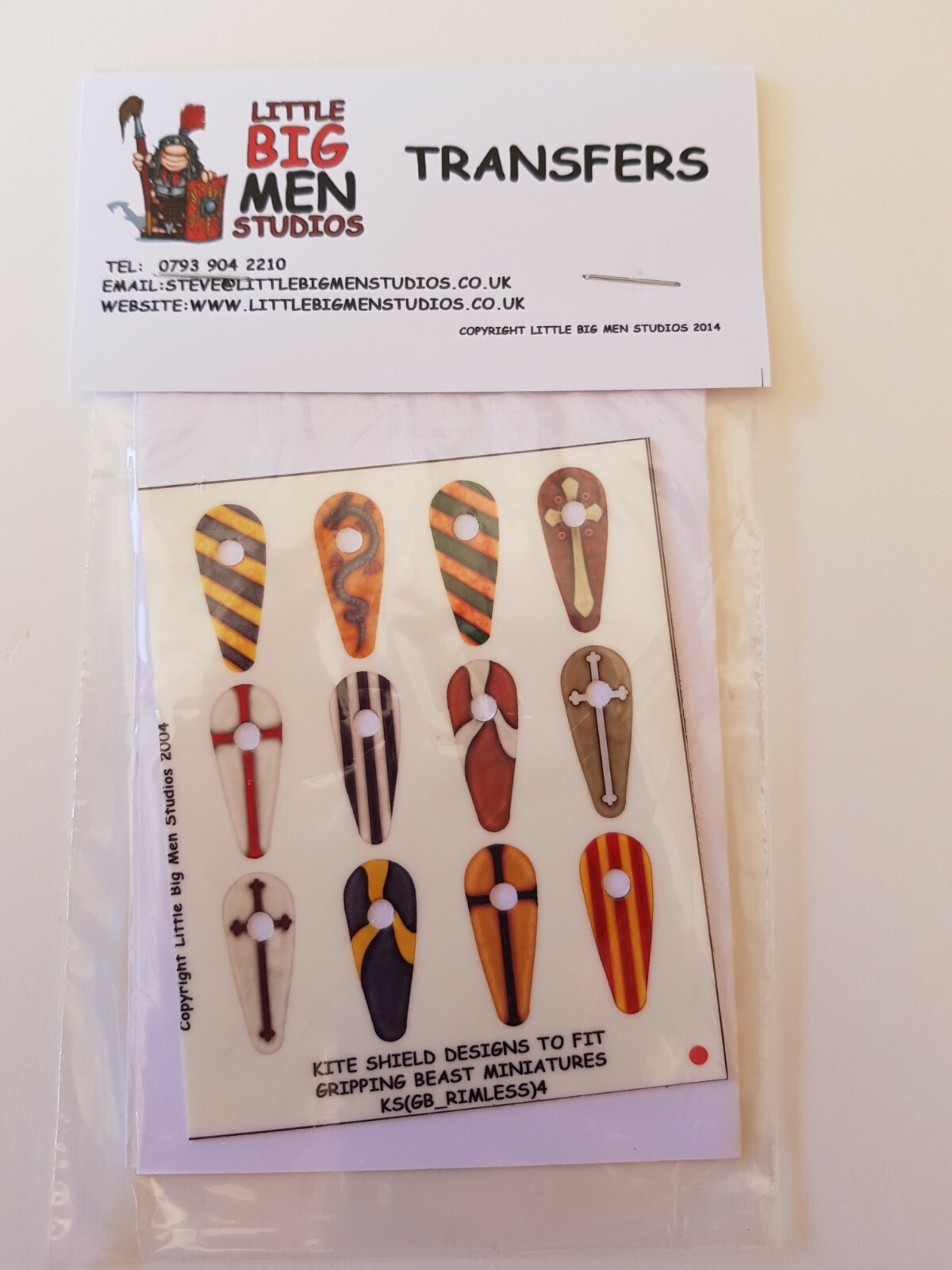 28MM Kite Shield Transfers To Fit Gripping Beast Miniatures ks(gb ...