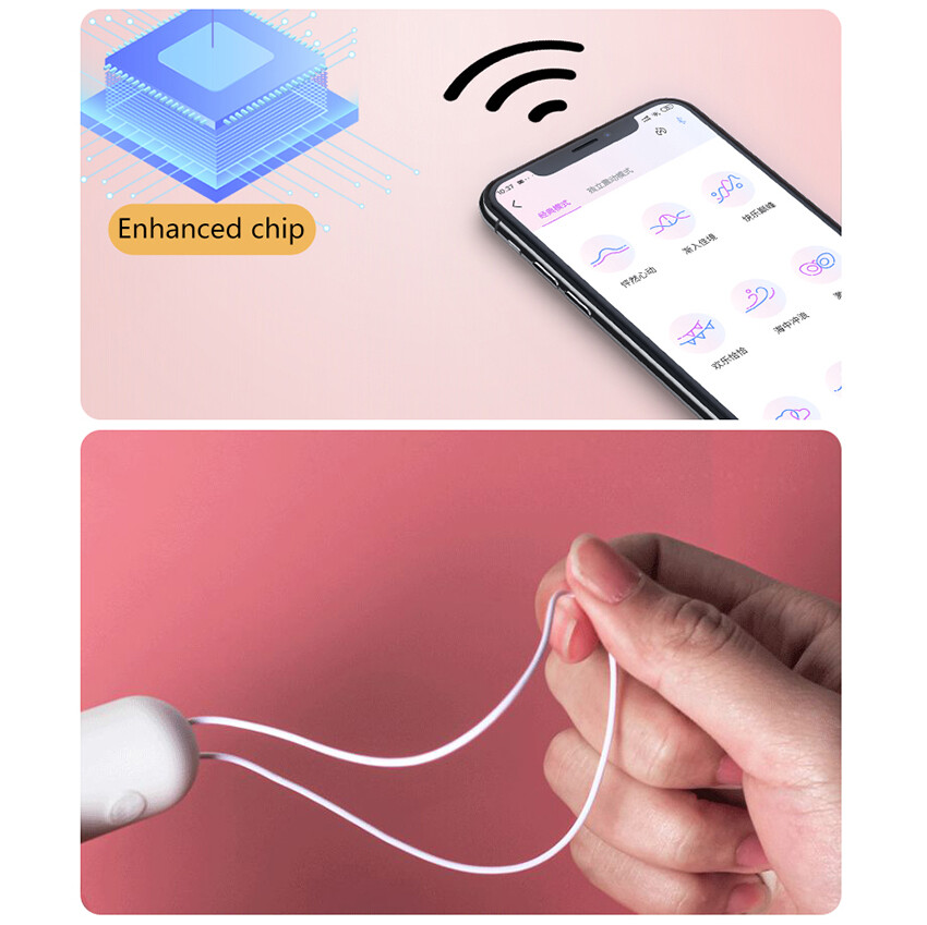 Phone APP Bluetooth Remote Control Vibrating Egg Bullet G-Spot Vibrator ...