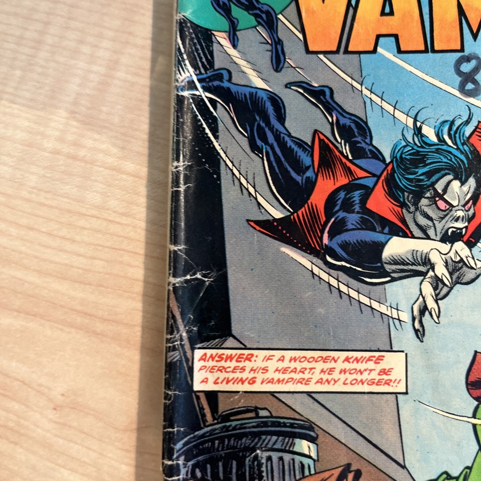 Bronze Marvel Comics Adventure into Fear Key Issue 24 Morbius Blade MVS ...