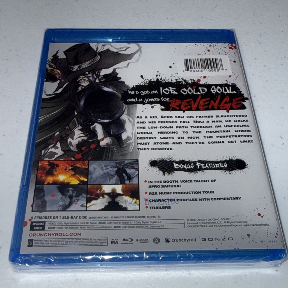 Afro Samurai: The Complete Series (Blu-ray) New Anime Samuel L Jackson ...