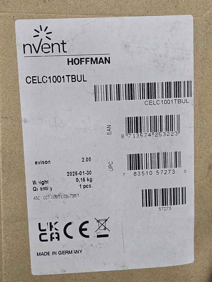 nVent Hoffman CELC1001TBUL Compact LED Light Through Wire Cable, CELC ...
