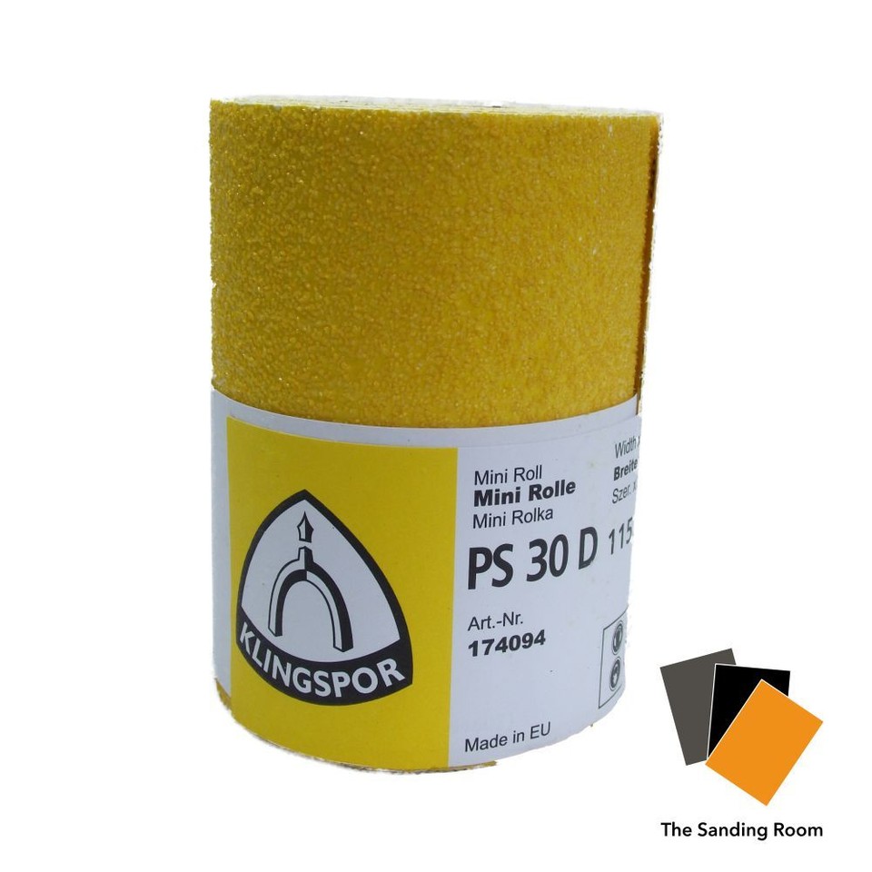 Sandpaper Roll Sanding Roll KLINGSPOR PS30D 115mm x 4.5m Roll Wood ...