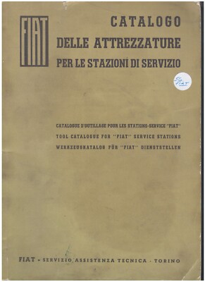 1956 Fiat Specialty Tools Catalog Italian English French German | eBay