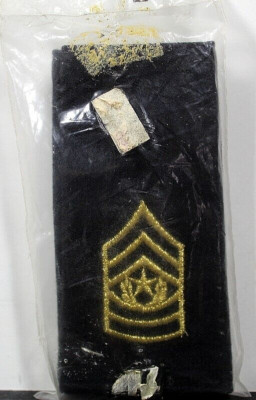US Army Command Sergeant Major CSM Large Soft Shoulder Boards Rank ...