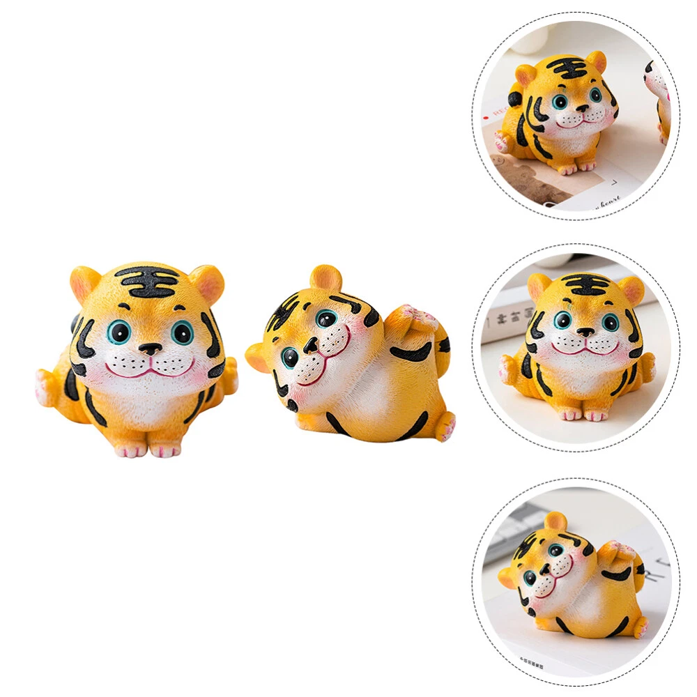 Famure Chinese New Year Tiger Figurine Lucky Wealth Tigers
