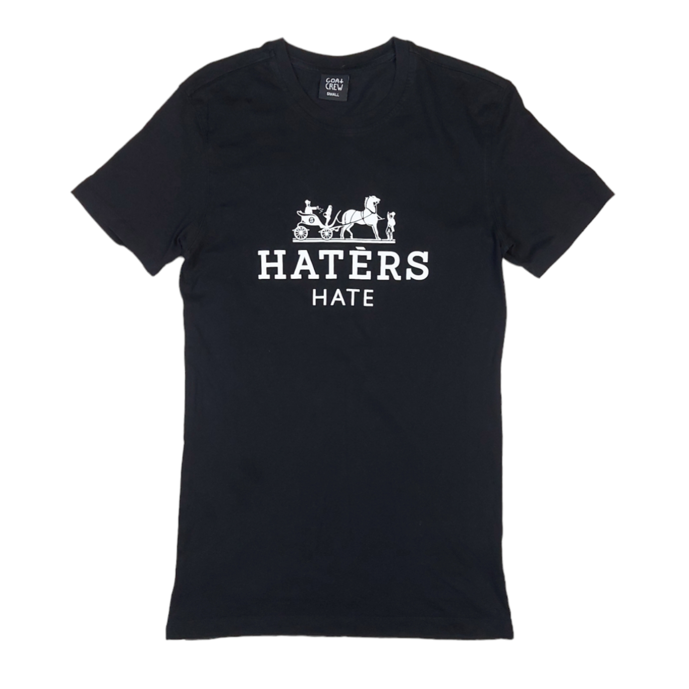Goat Crew Hater Hate Hermes Parody Black T-Shir Size S | eBay