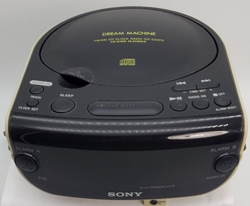 Sony Dream Machine ICF-CD815 Dual Alarm LED Clock FM/AM Radio CD Player ...