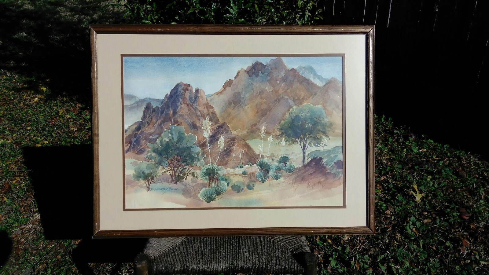 Original Dorothy Tuma Desert Mountain Watercolor Painting New Mexico | eBay