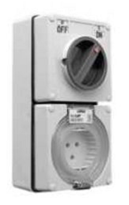 Clipsal 56-SERIES SWITCHED SOCKET 10A 250V 2-Round Pins, Surface Mount ...