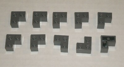 LEGO NEW 2x2 Dark Stone Grey Brick Corner (10x) 4211109 Brick 2357 | eBay