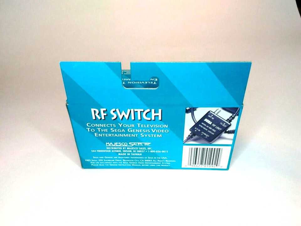 Official Sega Genesis RF Switch MK-1632 New In Box - 1993 Av Cable ...