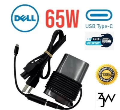 Dell Latitude 5400 3100 7400 3500 Power Supply 65W USB C Type Laptop ...