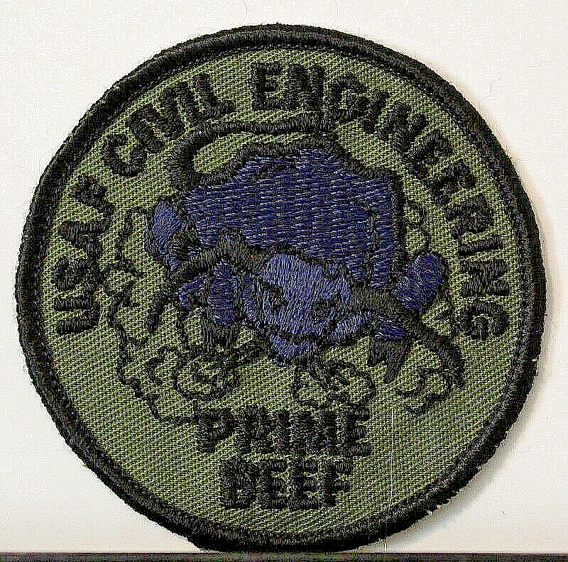 USAF Air Force Civil Engineering PRIME BEEF Badge Insignia Subdued V 1 ...
