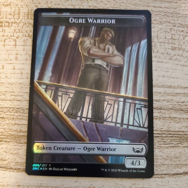 MTG Ogre Warrior Token // Dog Token Streets of New Capenna 006/017 ...