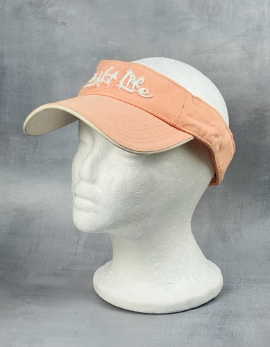 Salt Life Embroidered Logo Visor Peach 100% Cotton OS Beach Vacation ...