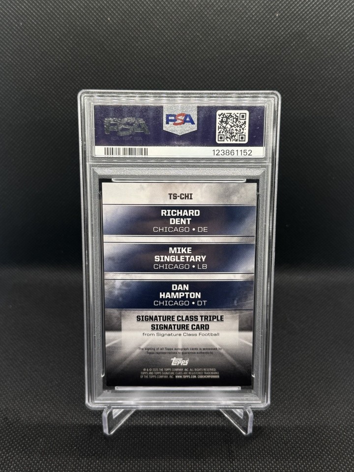 2025 Topps Signature Class Richard Dent Mike Singletary Dan Hampton /5 ...