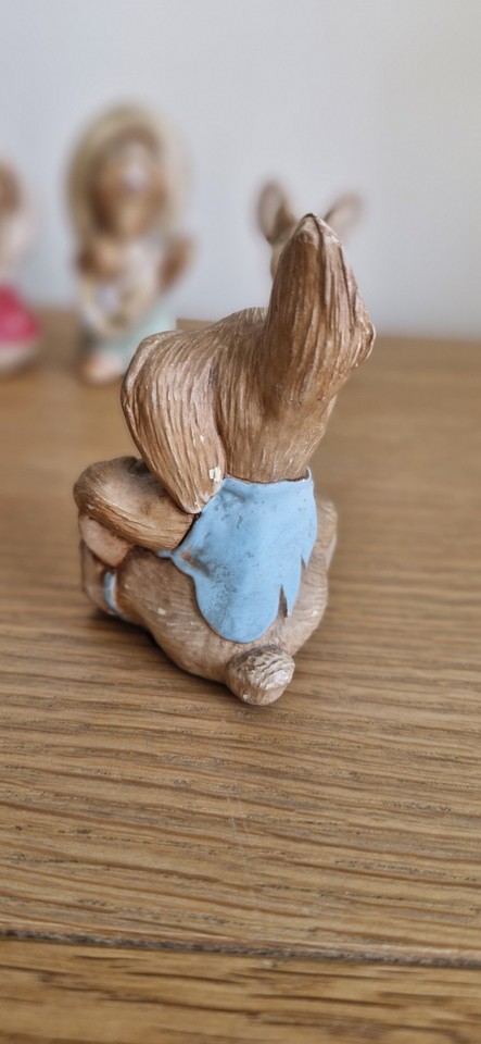 Early Pendelfin Original Stone Craft Bunny Rabbits Rocky Lucy Midge ...