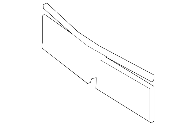 Mercedes-Benz Front Lower Center Radiator Support Air Duct A2478803202 ...