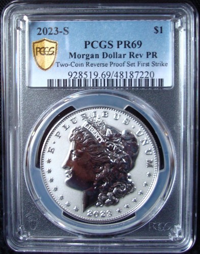 2023-S Morgan Reverse Proof Silver Dollar - PCGS PR69 - First Strike ...