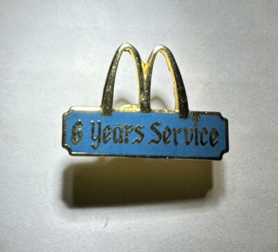 Mc Donald’s Six Years Of Service Pin | eBay