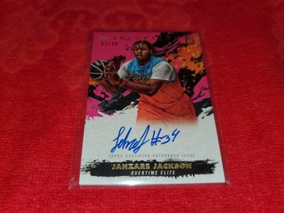 TOPPS INCEPTION OVERTIME OTE AUTO CARD JAHZARE JACKSON RC PINK 82/99 | eBay