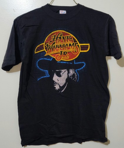 Vintage 70s Hank Williams Jr Promo Concert T-Shirt Large NWOT Deadstock ...
