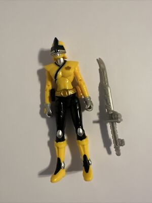 Power Rangers Samurai Yellow Mega Ranger Figure w/ weapon 4” | eBay