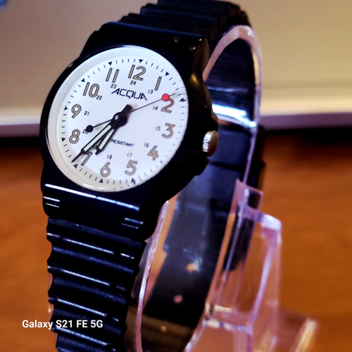 Vintage Acqua Indiglo water resistant watch with new battery | eBay