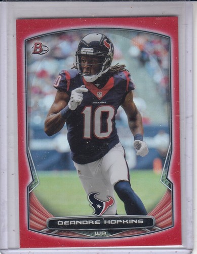 DEANDRE HOPKINS 2014 Bowman Rainbow Red #V51 2/25 Texans | eBay
