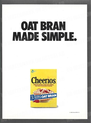 General Mills Cheerios Cereal 1989 Trade Print Magazine Ad Breakfast ...