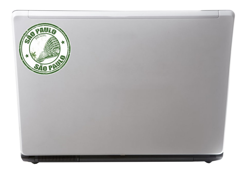 2 x Sao Paulo Brazil Vinyl Sticker Luggage Travel Tag iPad Laptop Gift ...