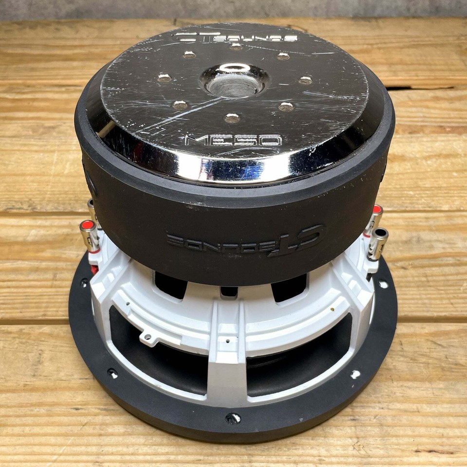 Used CT Sounds MESO-10-D4 1500 Watts RMS 10 Inch Car Subwoofer - Dual 4 ...