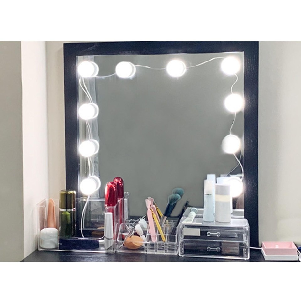 LED Make up Light 10 Bulb Mirror Lights LED Vanity Mirror Lights Wall ...