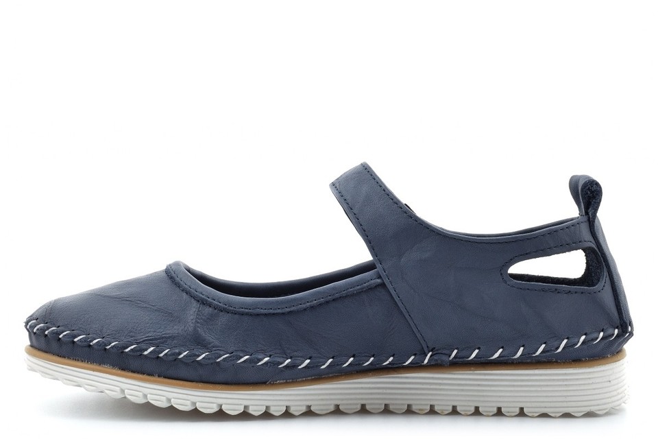 Mod Comfys Womens Leather Shoes Touch Fasten Leather Shoes Casual ...