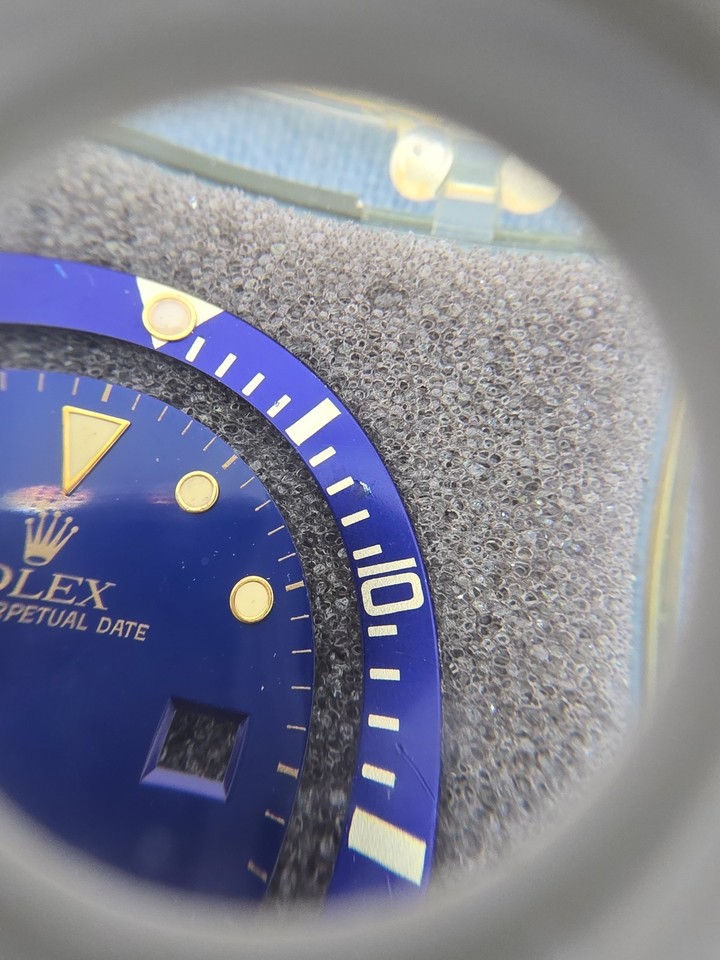 Authentic Vintage Rolex Blue Submariner 16613 16803 Dial | eBay