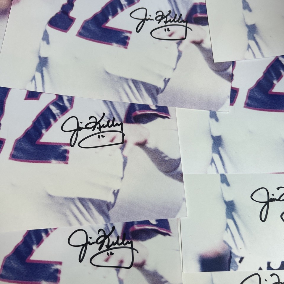 Jim Kelly Signed Autographed Buffalo Bills 8x10 Photo LOT OF (9) | eBay